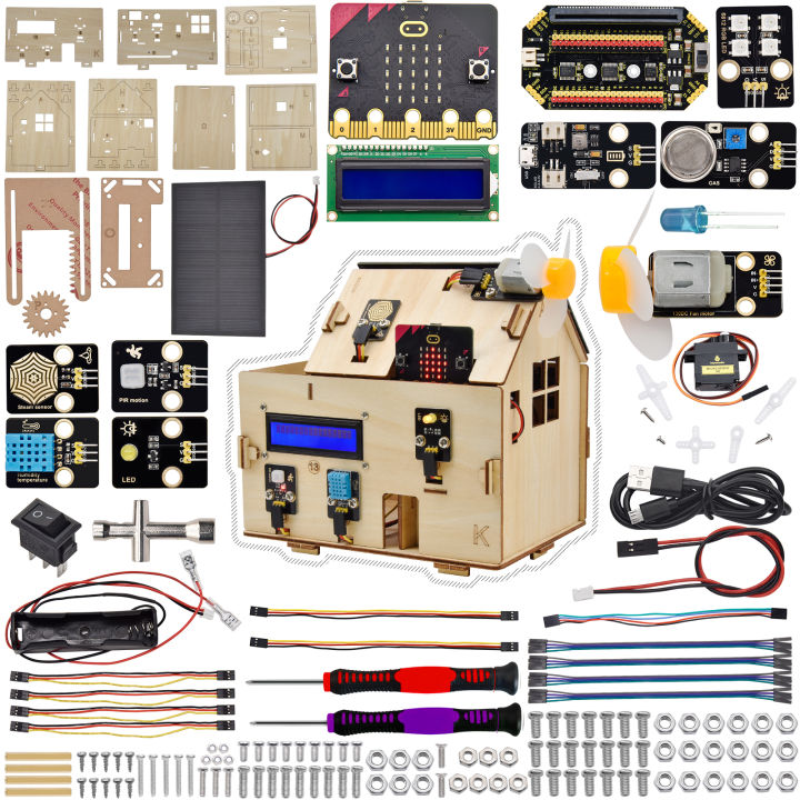 Keyestudio Microbit V2 Starter Kit ชุดสมาร์ท V2 สําหรับ BBC Micro: Bit Starter Kit DIY STEM ...