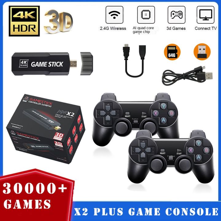 New X2 Plus GD10 4K Retro Video Game Console 3D HD Pro Mini Wireless ...