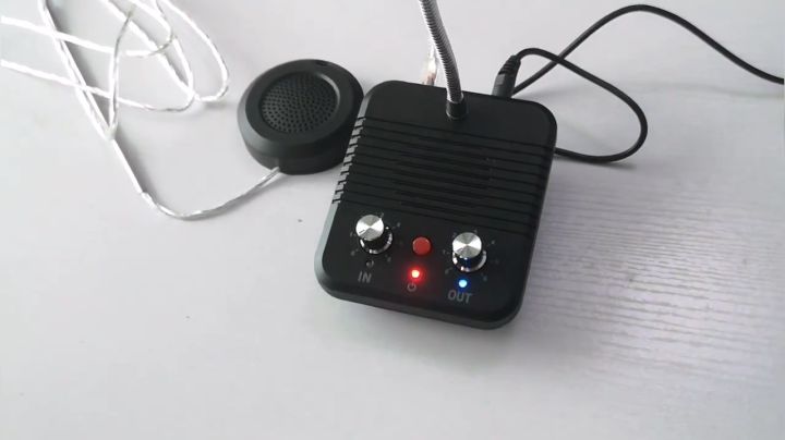 Dual Way Counter Intercom Speaker Window Intercom System Dual Way Talk ...