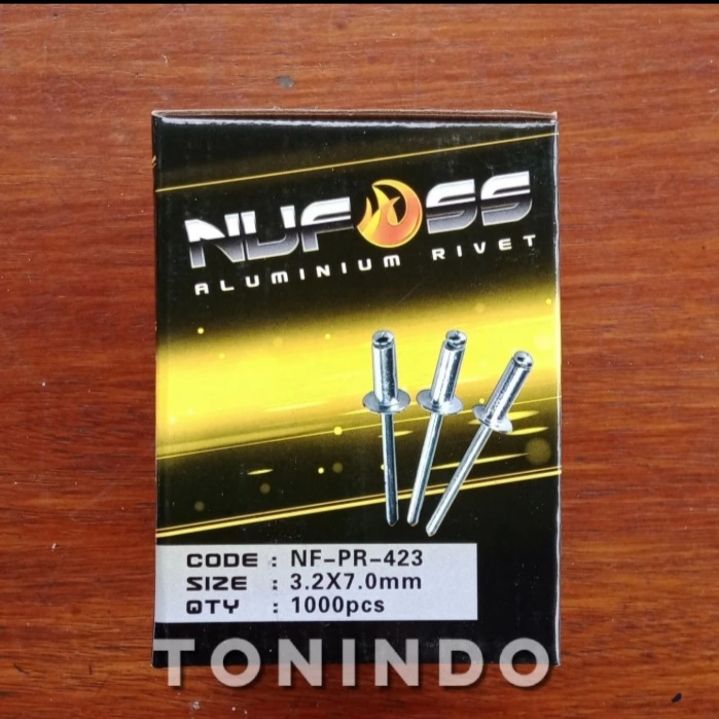 Paku Rivet Kode 423-675 NUFOSS Lengkap Semua Ukuran | Lazada Indonesia