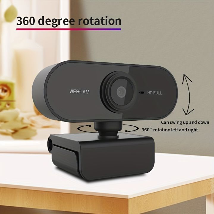 1080P Full HD Computer Network Camera with Microphone USB Plug PC Mac ...