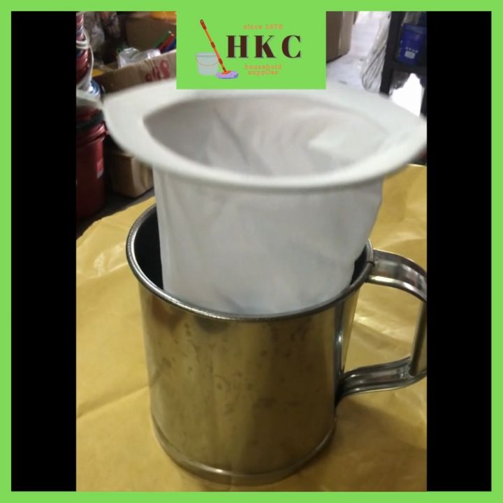 Penapis Teh Kopi Santan Soya Cotton Nylon Coffee Filter Reusable Teh ...