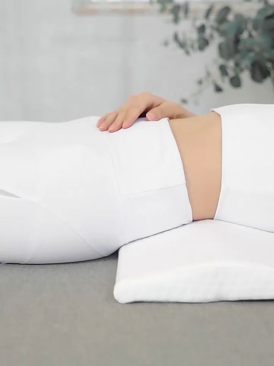 Lumbar Support Wedge Pillow Lower Back Pain Relief Support Cushion Bed ...