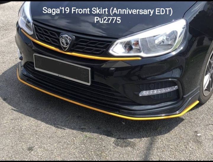 Proton saga vvt 2019 2020 2021 anniversary EDT front lip skirt bodykit ...