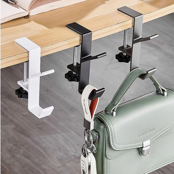 Punch-Free Table Side Hook Adjustable Hanging Bag Hooks Hanger Multi ...
