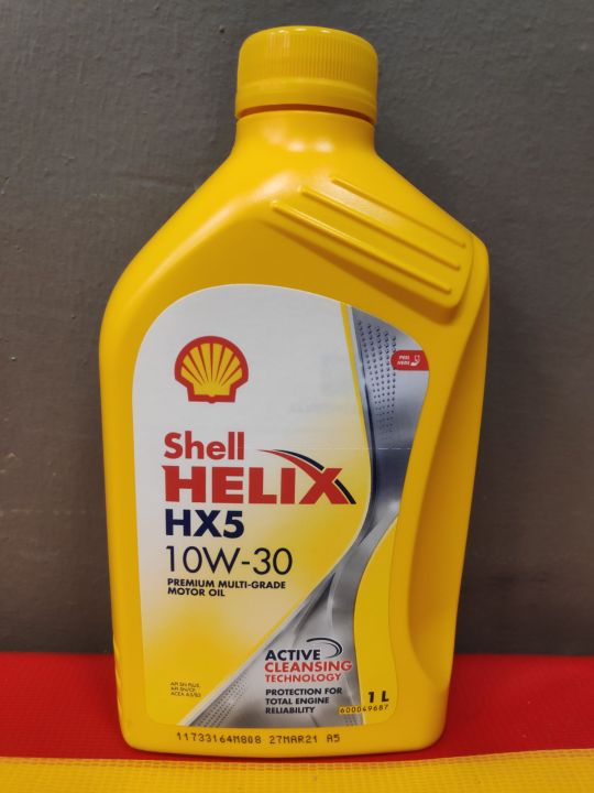 Shell Lubricant Oil Helix HX5 10W-30 (1L) [Minyak Hitam Kereta] | Lazada