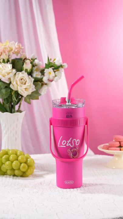 ecentio tumbler stainless 1.2L Disney Lotso tahan dingin 24jam botol ...