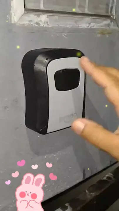 AKIRO HOME Security Key Lock Box 4-Digit Dial Waterproof Wall Mount ...