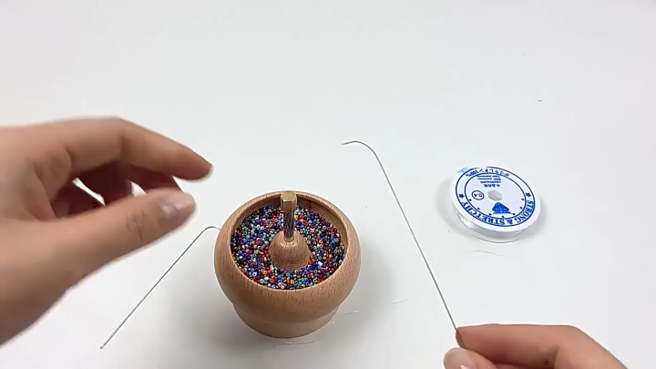 PHYHOO Wooden bead bowl, Effortless Rotating Bead Spinner Kit With ...