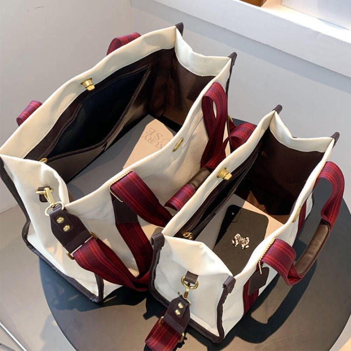 Large Capacity Canvas Tote Bag Women's 2022 New Style Handbag Commuting ...