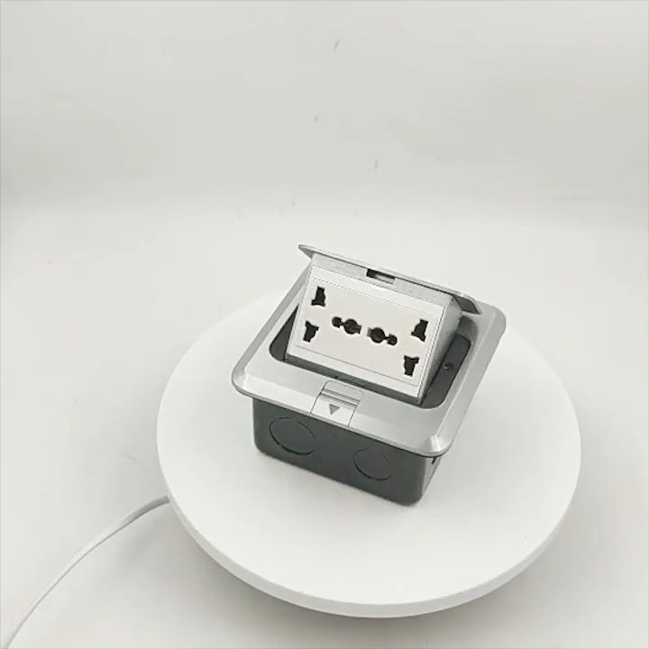 Universal 250V Floor Ground Outlet Socket 6 Prong Receptacle Pop Up ...