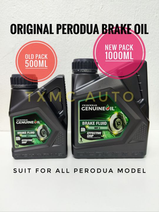 Original Minyak Brek Perodua/ Brake Oil/Fluid Dot 3 White Transparent ...