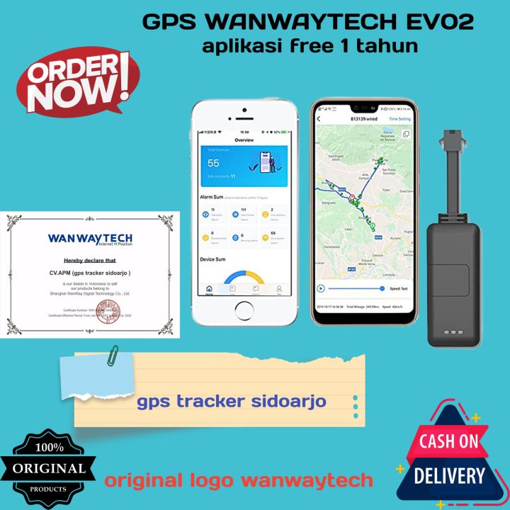 gps tracker pelacak mini ev02 super slim bisa cut off mesin | Lazada ...