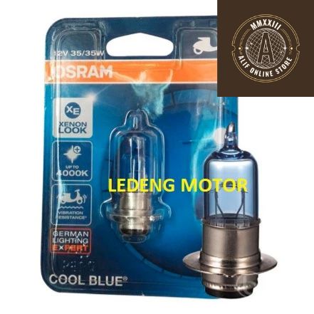 OSRAM cool Blue H6 Lampu depan Halogen Motor Bebek Matic 12V kaki 1 25 watt 35 watt | Lazada ...