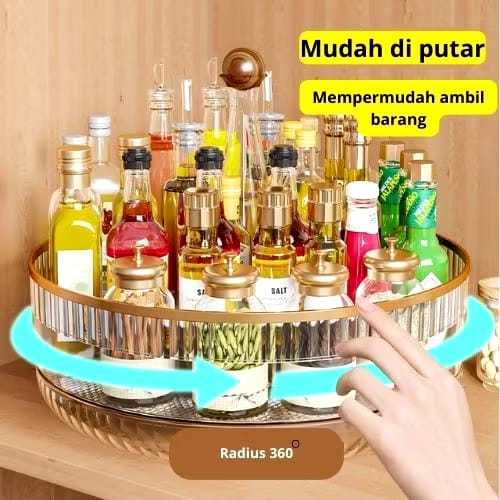Rak Buah / Snack Putar / Rak Bumbu Putar Transparan C99 Kitchen Rack ...