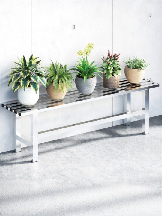 Stainless Steel Outdoor Plant Balcony Succulent Flower Stand Multi ...
