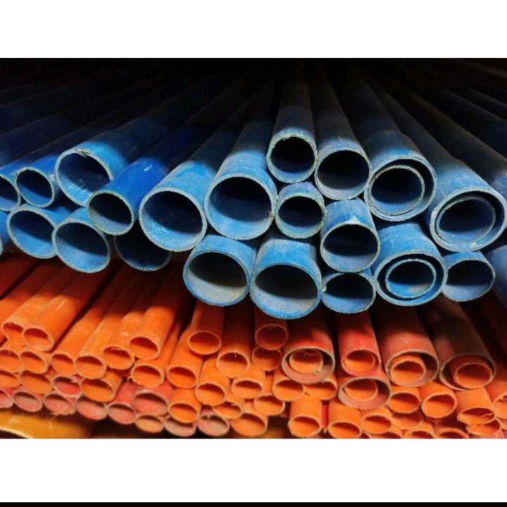 pvc blue and orange pipe heavy duty for water line and electrical sold ...