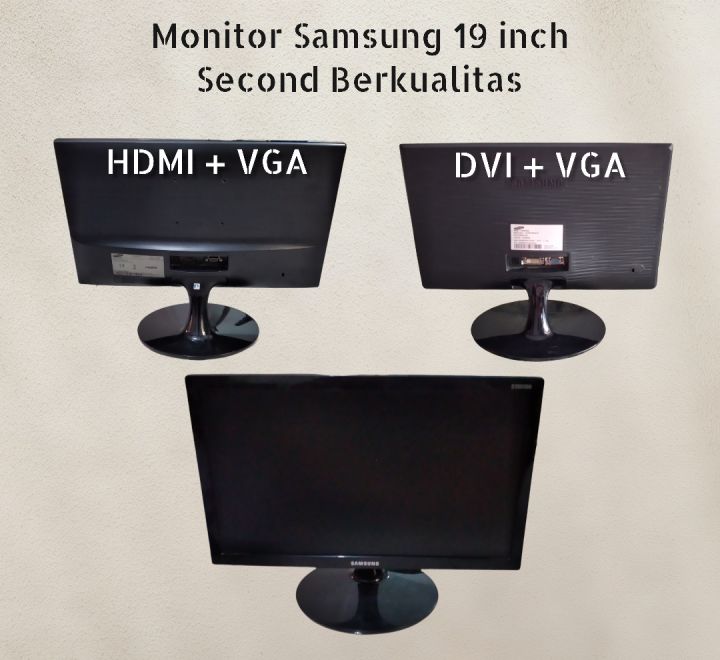 Monitor LED Samsung 19 inch second berkualitas | Lazada Indonesia