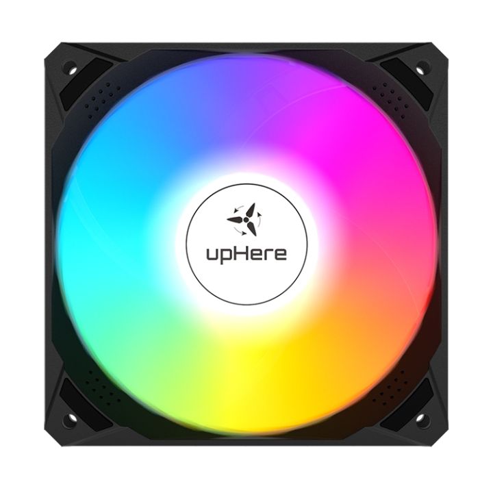 6P New WHITE or BLACK upHere 120mm 6pin RGB CASE FAN Strong AIR FLOW ...