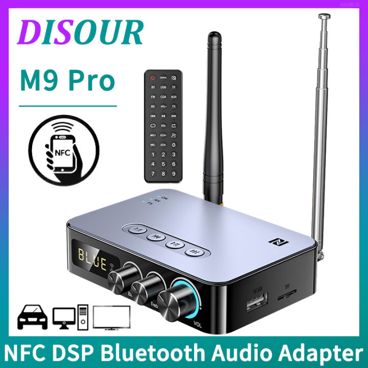 DISOUR M9/M9Pro NFC Bluetooth 5.1 Bộ Phát Thiết Bị Thu Nhận Âm Thanh AUX/RCA/USB U-disk 3.5Mm/TF ...