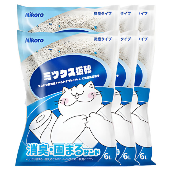 Nikoro Mixed Cat Sand Tofu Sand Deodorant Antibacterial Low Dust Quick ...