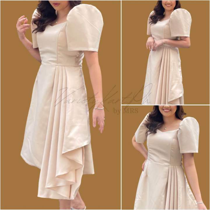 Modern Filipiniana - Side Pleats Design | Lazada PH