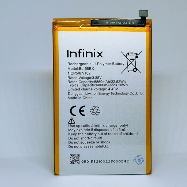 Batre Baterai Infinix HOT 11 PLAY X688 Model BL-58BX | Batu Battery ...
