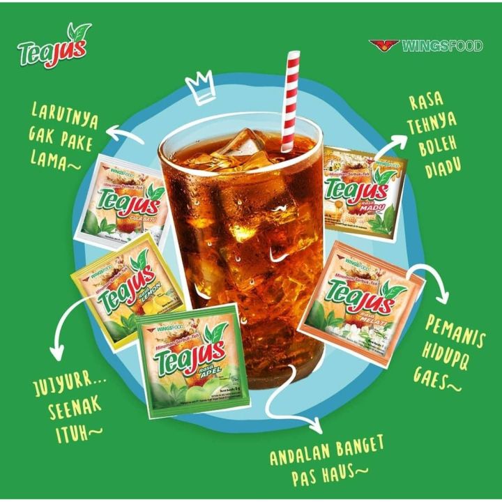 Tea jus 6 pack isi 60 sachets varian rasa boleh campur | Lazada Indonesia
