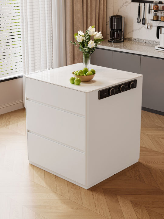 Single Small Kitchen Island Small Apartment Narrow Kitchen Island ...