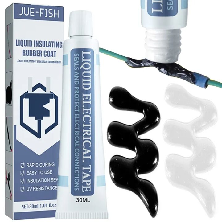 30ml Liquid Insulating Tape Repair Rubber High Temp Electrical Wire Cable Waterproof Protection ...