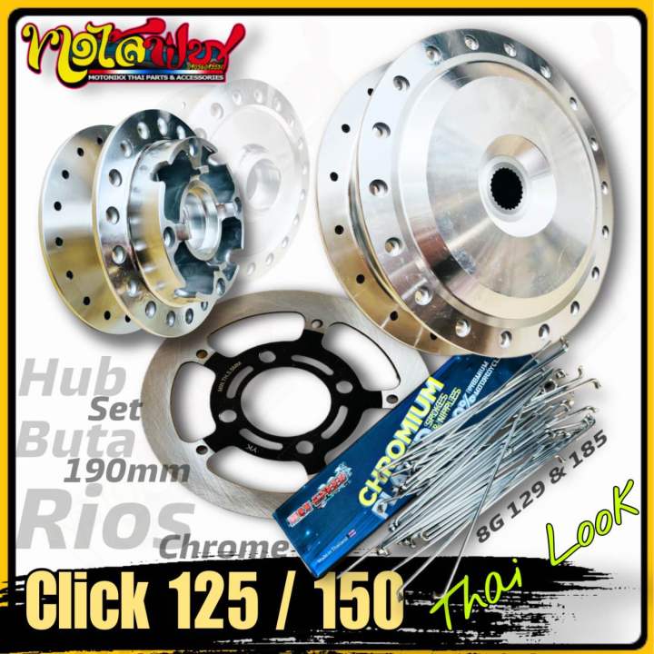 Hub Set, Buta Disc and Rios for Honda Click 125i / 150i (front&rear ...