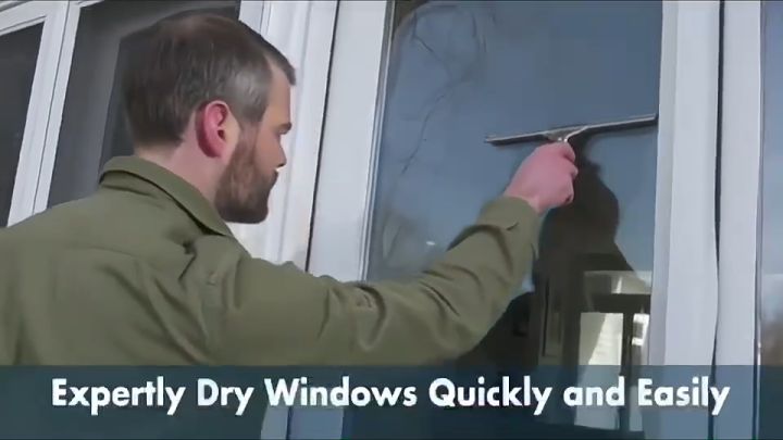 OLEVO Professional Steel Window Glass Squeegee Wiper Water Scraper with ...