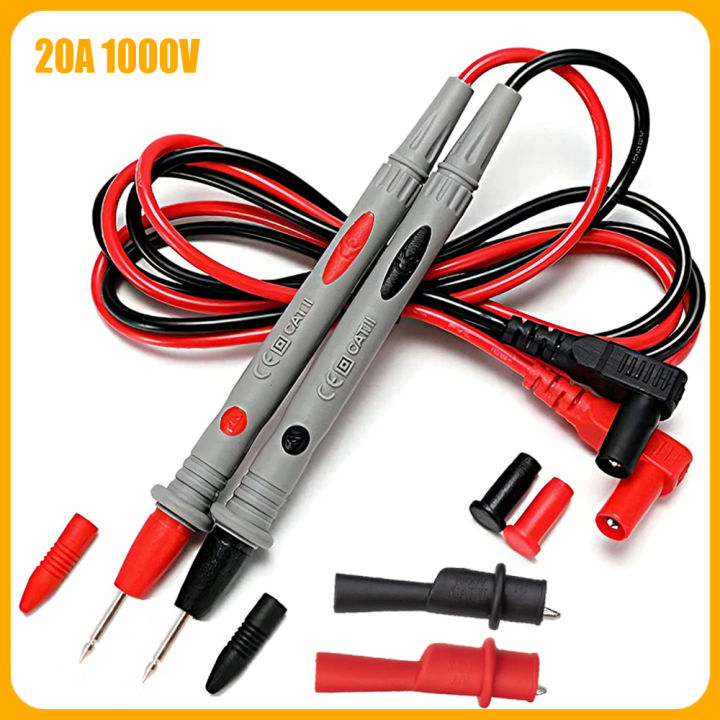 ใหม่ Digital Multimeter Probe Test Leads 1000V 10A 20A Universal Multi ...