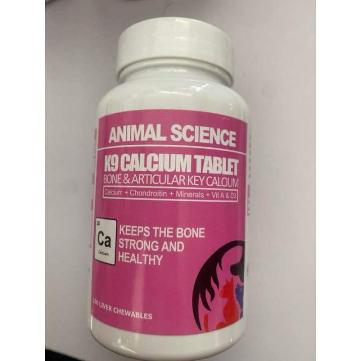K9 CALCIUM TABLET (100 liver chewables) Animal Science | Lazada PH