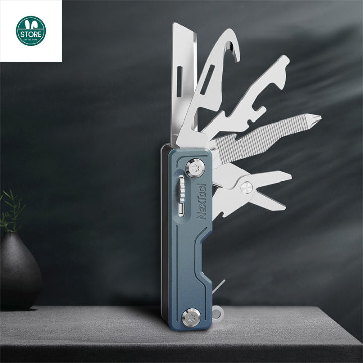 10 IN 1 mini folding pocket hand tool survival Edc multi-tool mobile ...