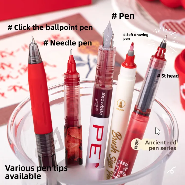 Snowhite | Teacher's Correction Set Red & Multi-color Pens | Lazada