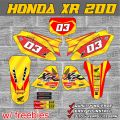 Honda XR 200 decals stickers, laminated | Lazada PH
