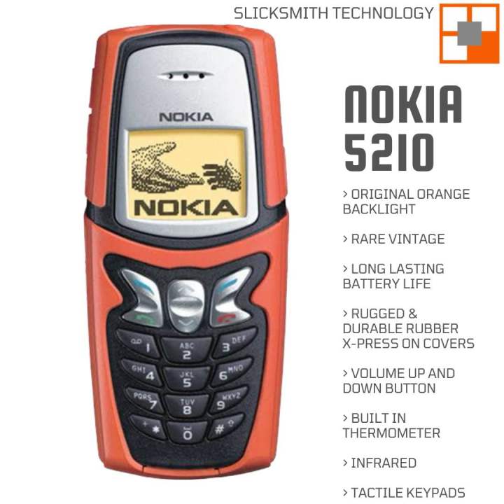 Nokia 5210 Complete Set Rugged 2G Phone | SlickSmith Technology | Lazada PH