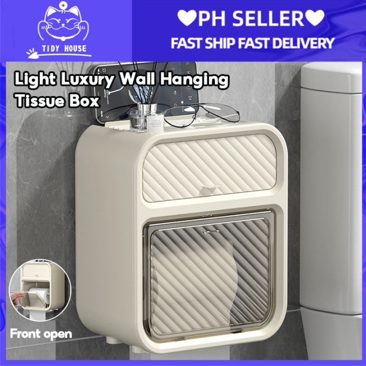 Tidy House Toilet Tissue Box Light luxury Wall Hanging Paper Holder ...