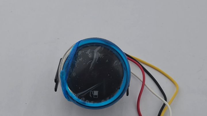 Uuniversal 58MM 12V - 24V LCD Round Fuel Gauge For Car Lorry Trailer ...