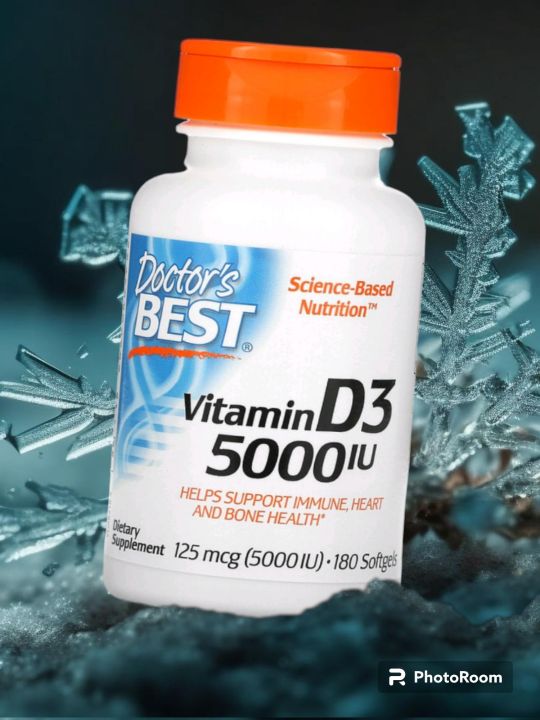Vitamin D3. 5000IU 180 softgels | Lazada.co.th