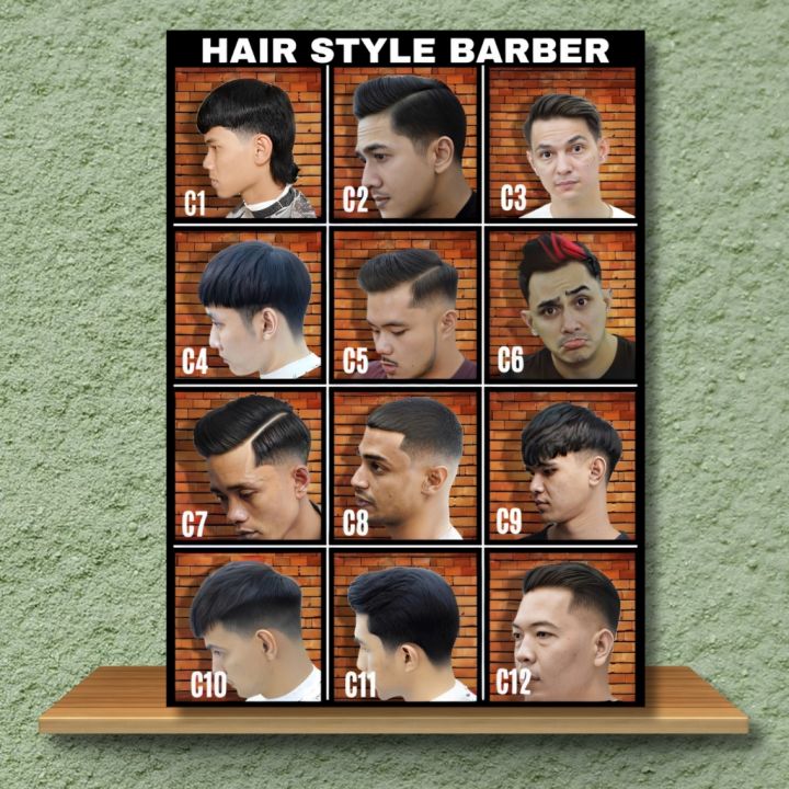 POSTER BARBERSHOP POSTER PANGKAS RAMBUT GAMBAR POTONG RAMBUT PRIA ...
