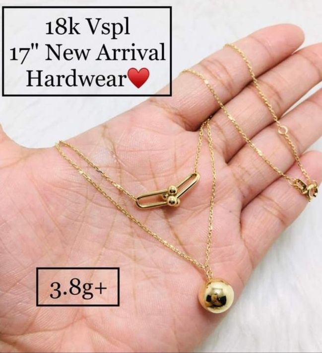 YES PH PINAKAMURA Legit TUNAY NA GOLD 18K NECKLACE Saudi Gold 3.8grams 100%NASASANLA AUTHENTIC ...