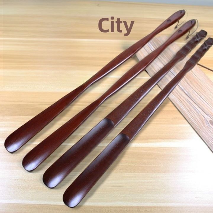 Long Handle Wooden Shoe Horn for Home Use Pregnant Women Easy to Wear ...