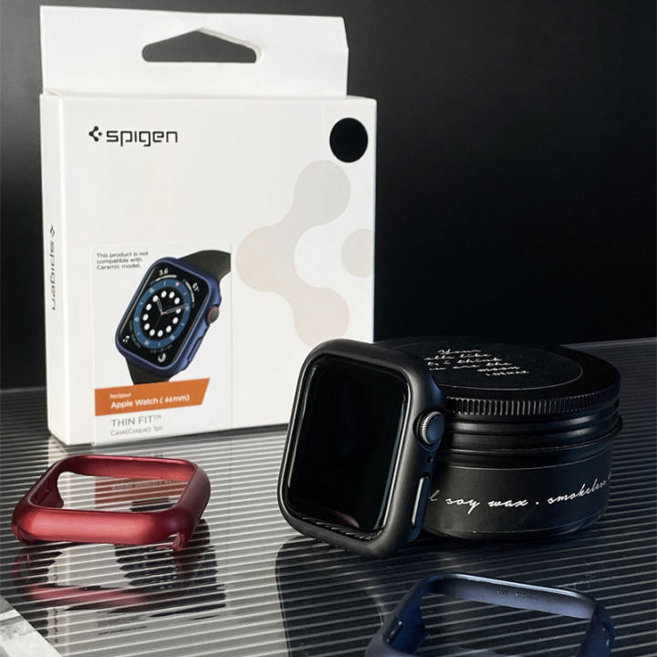 Spigen Thin Fit PC Case for iWatch 49mm 45mm 44mm 41mm 40mm Case Full ...