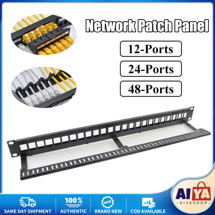 ★Same Day Shipping★ Keystone Patch Panel 24 Port UTP CAT6 Patch Panel ...