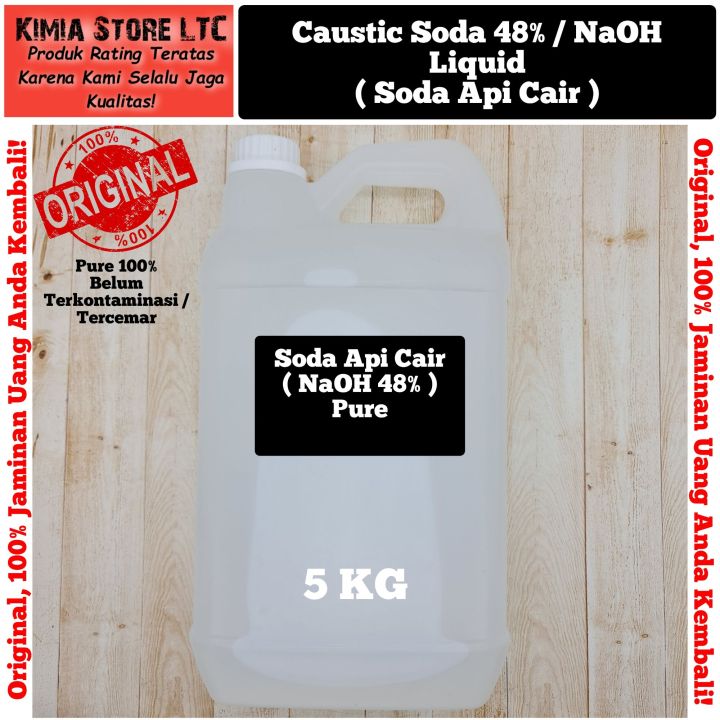 Soda Api Cair ( Naoh Liquid 48% ) / Caustic Soda liquid 48% ( 1KG - 5KG ...