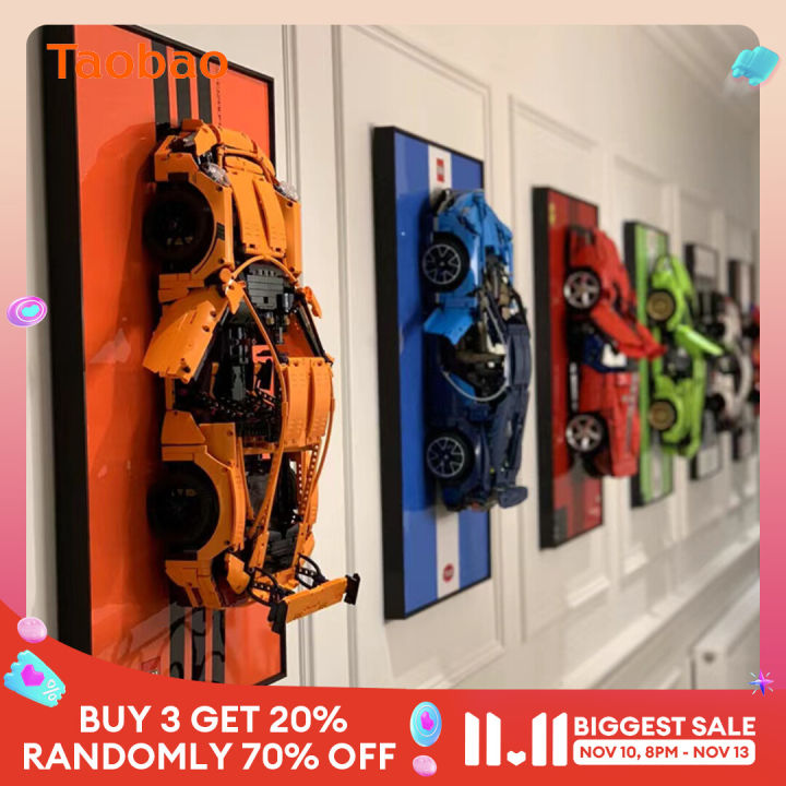 Compatible with Lego Building Blocks Wall Photo Frame Porsche 911 ...