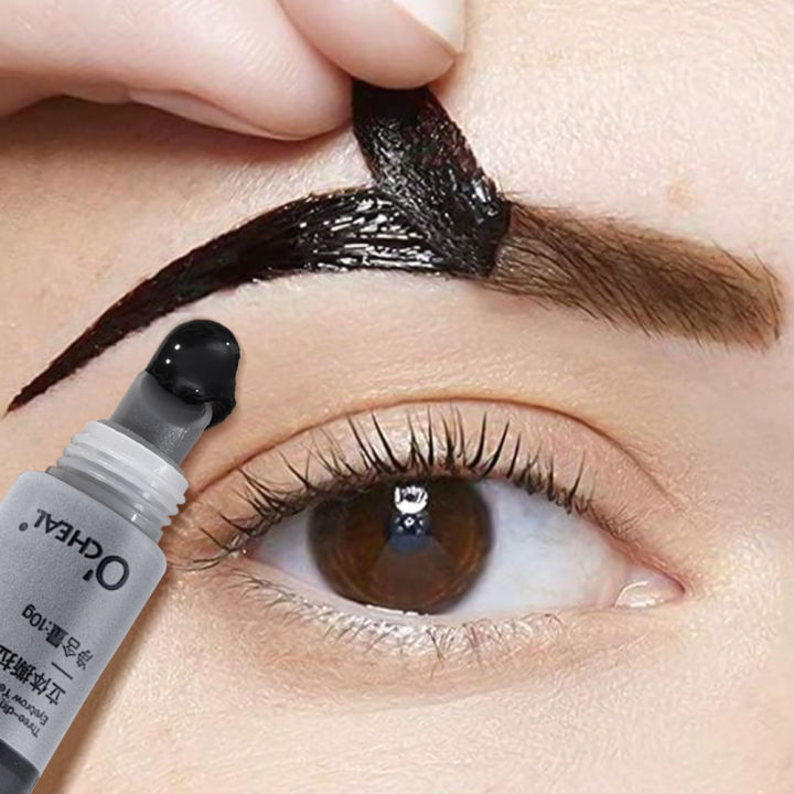 Tearing Eyebrow Gel Tint Easy Dye Gel Semi-Permanent Waterproof Long ...