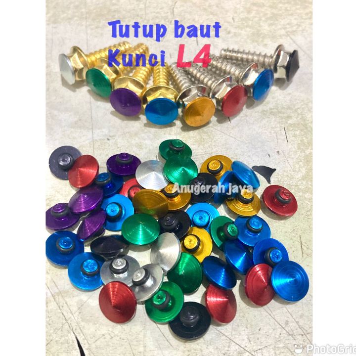tutup baut kunci L4 tutup baut 8 cover baut 270 | Lazada Indonesia